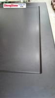 China Black Color Ceramic Countertop Slab Marine / Flat Edge 1520*800*25 Mm for sale