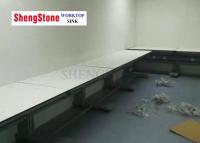 China White Durable Phenolic Resin Worktop Acid Resistance With Matte Surface for sale