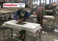 China Nano White Polishing Crystal Glass Countertops , Nano Crystallized Glass Panel for sale