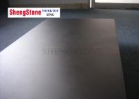 China 19 Mm Thickness Epoxy Resin Slabs Black Color For Lab WorkTop , Matte Surface for sale