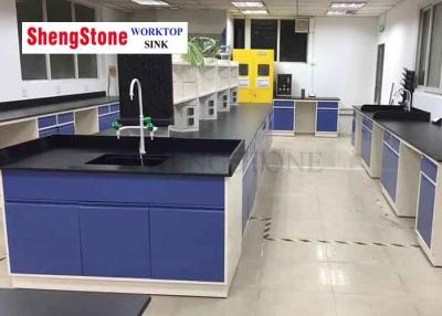 China Corrosion Resistant Epoxy Resin Worktop / Countertop Laboratory Furniture Fittings for sale