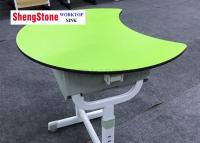 China Training Institutions Customize Semi-Circular Compant ( HPL ) Desktop for sale