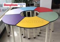China Multi Color Desks And Chairs Compact HPL Panels For Kindergartens And Tutorial Classes for sale