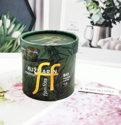 China Food Grade Paper Canister Packaging 60-153mm Diameter Custom Sizes with Aluminum Foil Lid for sale