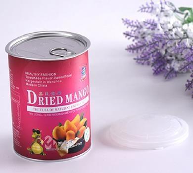China Biodegradable Paper Composite Cans 52.3mm-126.5mm ID with Aluminum Easy-Open Ends for Dried Mango Packaging for sale