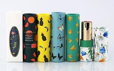 China Custom Eco-Friendly Paper Lipstick Tube Packaging 3.5g/3.8g Capacity with Silk Screen Printing for Sustainable Cosmetics for sale