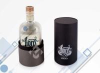 China Custom Round Cardboard Wine Tube Packaging - Water Resistant Cylinder Design with 3000pcs MOQ and 10-15 Day Production for sale