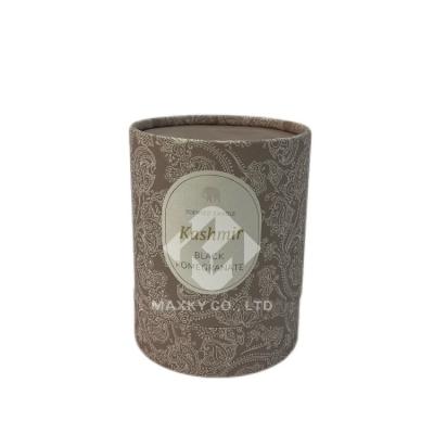China Food Grade Paper Tube Packaging 500000pcs Monthly Capacity with 157g Art Paper Custom Printing for sale