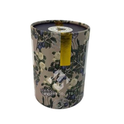 China Custom Cardboard Cylinder Packaging Tube 70mm Height 50mm Diameter with 1.5mm Wall Thickness for Tea Coffee Beans for sale
