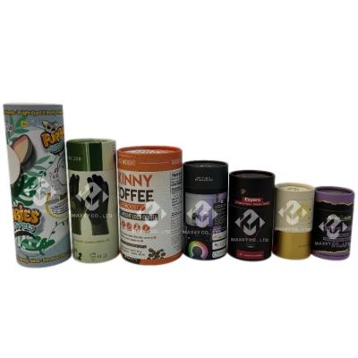 China Food Grade Custom Paper Tube Packaging with 157g Art Paper & Waterproof Coating - 500,000pcs/Month Capacity for sale