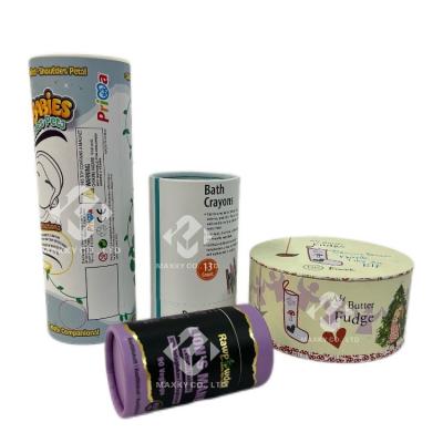 China Biodegradable Paper Jar Packaging with 157g Art Paper and 500,000 Monthly Production Capacity for sale