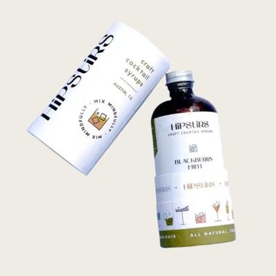 China 65×120mm Cosmetic Essential Oil Paper Can Packaging - 50ml Capacity Cylinder Container with Custom Printing for sale