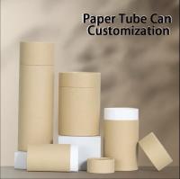 China Food Grade Kraft Paper Cylinder Containers 100pcs MOQ Mildew Resistant Tea Coffee Packaging for sale
