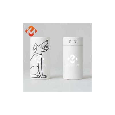 China Food Grade Dog Food Packaging Cardboard Tubes - 3000pcs MOQ, 11×13×9cm Customizable Size, Biodegradable & Recyclable for sale
