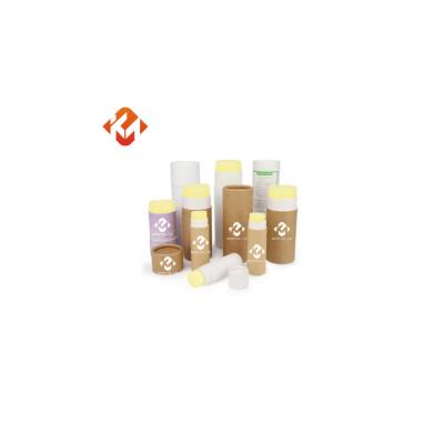 China Custom 35x95mm Push Up Paper Tube for Lip Balm & Deodorant - Biodegradable Cardboard Packaging with 3000pcs MOQ for sale