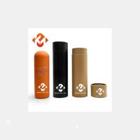 China Custom Wine Tube Packaging Box - 32×9×9 cm Cylindrical Design with Biodegradable Craft Paper for Bottle Storage for sale