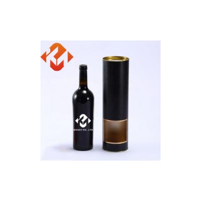China Custom Recyclable Wine Bottle Tube Packaging 99mm x 320mm with Temperature Resistance & Food-Grade Certification for sale