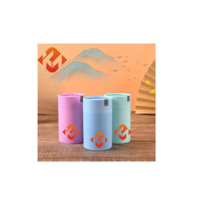 China Mildew Proof Cardboard Cylinder Packaging 9x9x16cm Food Grade Biodegradable Tube for Tea Coffee Cosmetics for sale