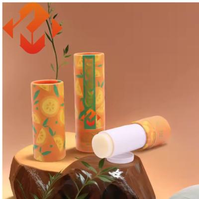 China Custom Cardboard Lip Balm Tube Packaging 0.3OZ to 2OZ Sizes with UV Coating and Recyclable Materials for sale
