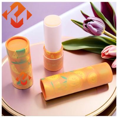 China Compostable Cardboard Lipstick Tubes 0.3-2OZ Sizes with Moisture Proof Design for Cosmetic Packaging for sale