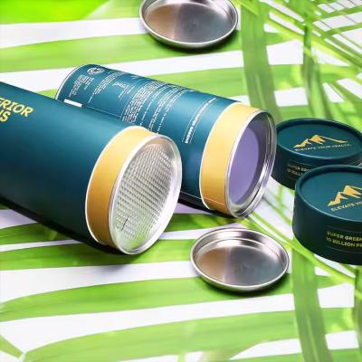 China Custom Biodegradable Paper Tube Packaging with Aluminum Foil Lining - 3000pcs MOQ for Tea & Food for sale