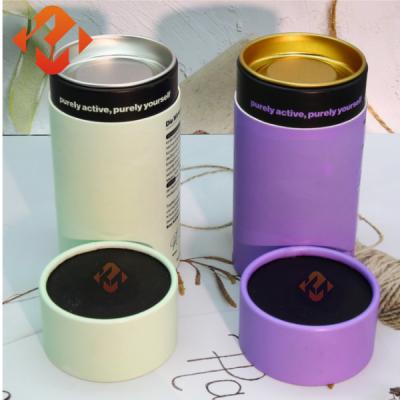 China Custom Biodegradable Paper Tube Packaging with Aluminum Foil Lining - 3000pcs MOQ, 20-30 Day Lead Time for sale