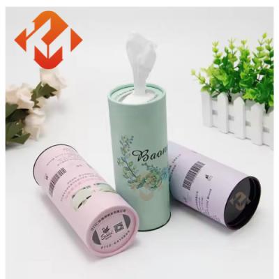 China Custom Recyclable Facial Tissue Tube 46-225mm Diameter with Biodegradable Matt Lamination Packaging for sale