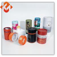 China Custom designed recyclable cylindrical paper tube box for food tea coffee food grade round box packaging with window container for sale
