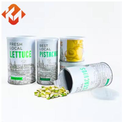China Custom Biodegradable Food Packaging Paper Tube 6.5x6.5x20.5 cm with 3000 MOQ for Dry Foods and Coffee for sale