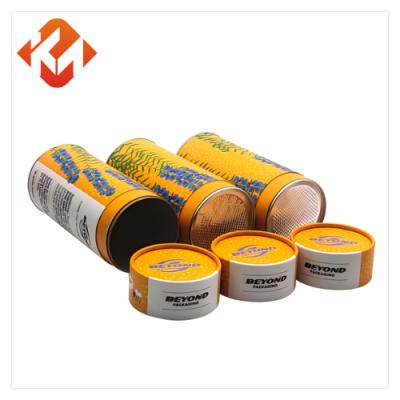 China Custom Food Grade Paper Tube Packaging - 1-2mm Kraft Cardboard Cylindrical Container with Easy-Tear Seal for Tea & Matcha Powder for sale