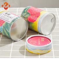 China Customizable logo printing metal tins aluminum peel off lid paper tins tea boxes packaging tubes for sale