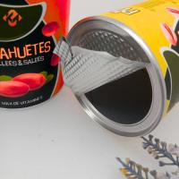 China Customizable quality cans, OEM logo cans, 16 oz peanut/chestnut/pistachio easy-open paper cans for sale