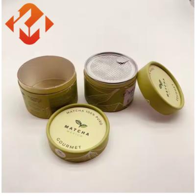 China Cylindrical sealed kraft paper tube food grade paper can tube packaging for powder food can be customized for sale