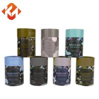 China Food Grade  Round Cardboard Box Tea Gift Box Biodegradable Paper Tubes Tea Bag Packaging Box for Tea for sale