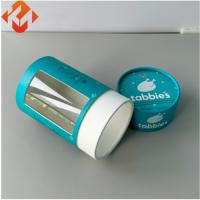 China Custom designed recyclable cylindrical paper tube box for food tea coffee food grade round box packaging with window container for sale