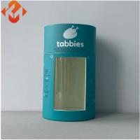 China Custom designed recyclable cylindrical paper tube box for food tea coffee food grade round box packaging with window container for sale