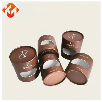 China Custom eco-friendly round kraft paper for cosmetics and candle packaging, suitable for craft and cosmetic purposes for sale