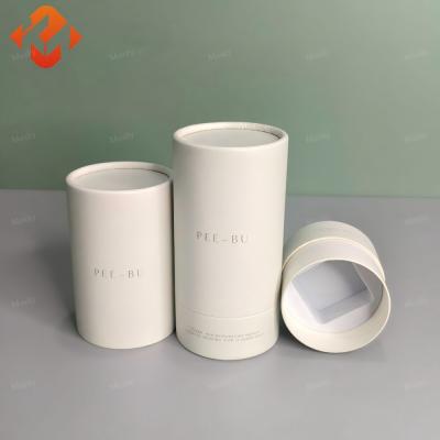 China Custom eco-friendly round kraft paper cylinder box for cosmetics and candle packaging, suitable for craft and cosmetic purposes for sale