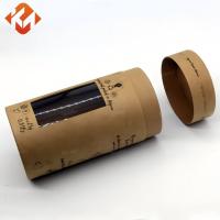 China Customized bulk tea paper tube packaging, round tea paper tubes with transparent windows and hollow design. for sale