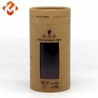 China Customized bulk tea paper tube packaging, round tea paper tubes with transparent windows and hollow design. for sale