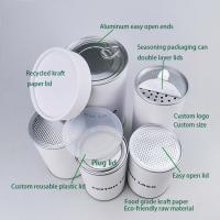 China Food Grade Paper Tube Packaging with Easy Open End and Barrier Liner for sale