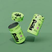 China Custom Food Grade Cylindrical Cardboard Protein Powder Packaging Tube with Peel Seal Cap for sale
