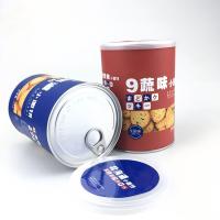 China Kraft Paper Packaging Tube Cans Composite Can With Airtight Lid Food Grade Recyclable Make for sale