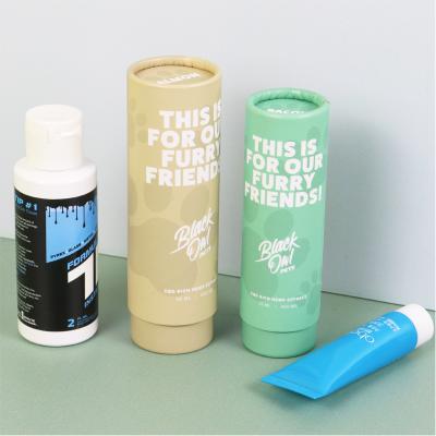 China Body Scrub Packaging Tubes Hand Lotion Face Cream Sunscreen Cream Facial Cleanser  Paper Tube Custom Matt Lamination for sale
