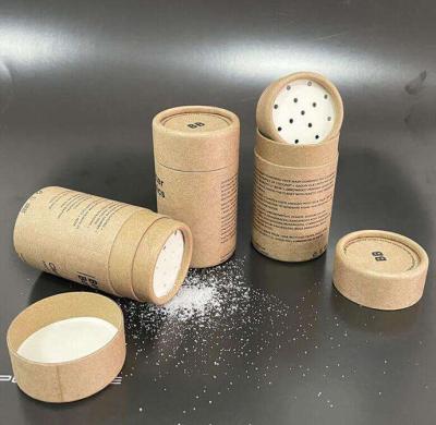 China Environmentally friendly custom powder shake paper tube with dice and custom logo for sale