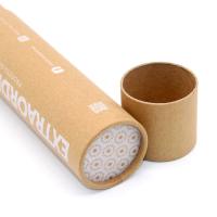 China Cylindrical Kraft Paper Tube Container Packaging Box for Clothing T-shirt Custom Logo Printing Biodegradable for sale