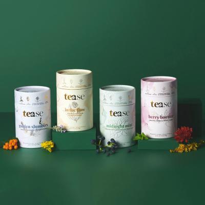 China Customized Cardboard Tea Coffee Food Grade Round Tube Packaging Powder Container for sale