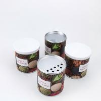 China Custom spice bottle cap cardboard spice jar paper jar packaging, recyclable condiment packaging for sale