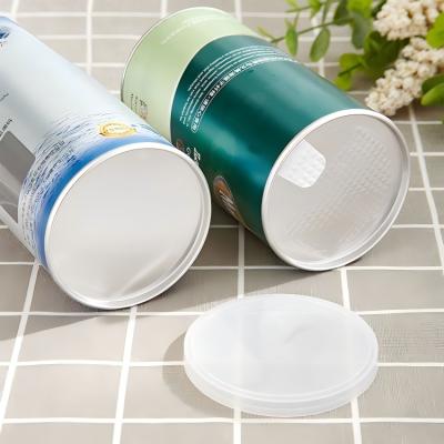 China Custom Spice Paper Container Round Tear-off Lid Cylindrical Salt Powder Food Packaging Box for sale