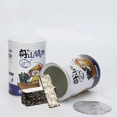 China Custom hot stamping round box zero environmental protection kraft paper packaging food packaging for sale